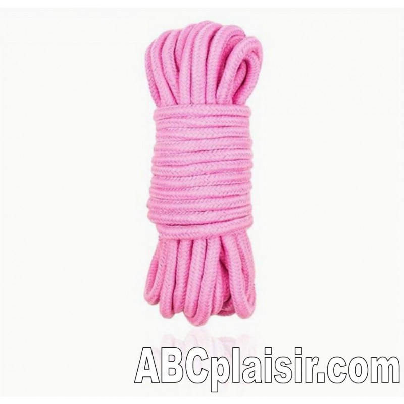 Pink shibari rope